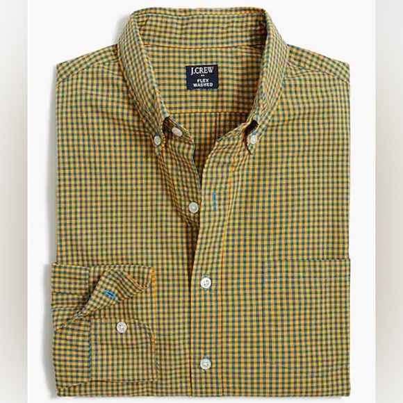 J. Crew Factory | Shirts | Nwt Jcrew Factory Slim Gingham Flex Casual Shirt | Poshmark